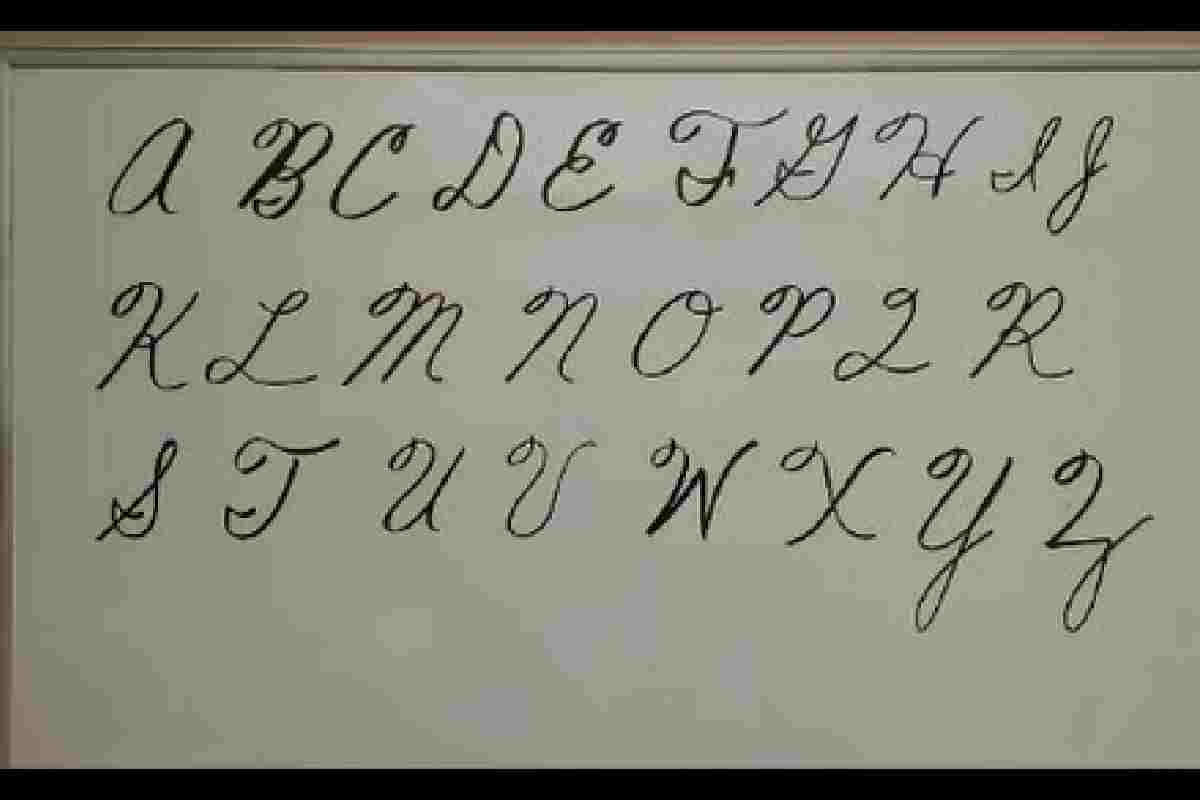 Calligraphy Cursive Capital Letters